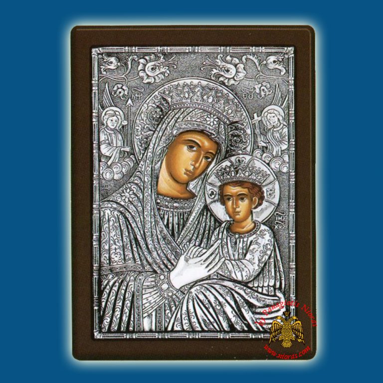 Holy Virgin Mary Theotokos of Renaissance Silver Holy Icon - Nioras ...
