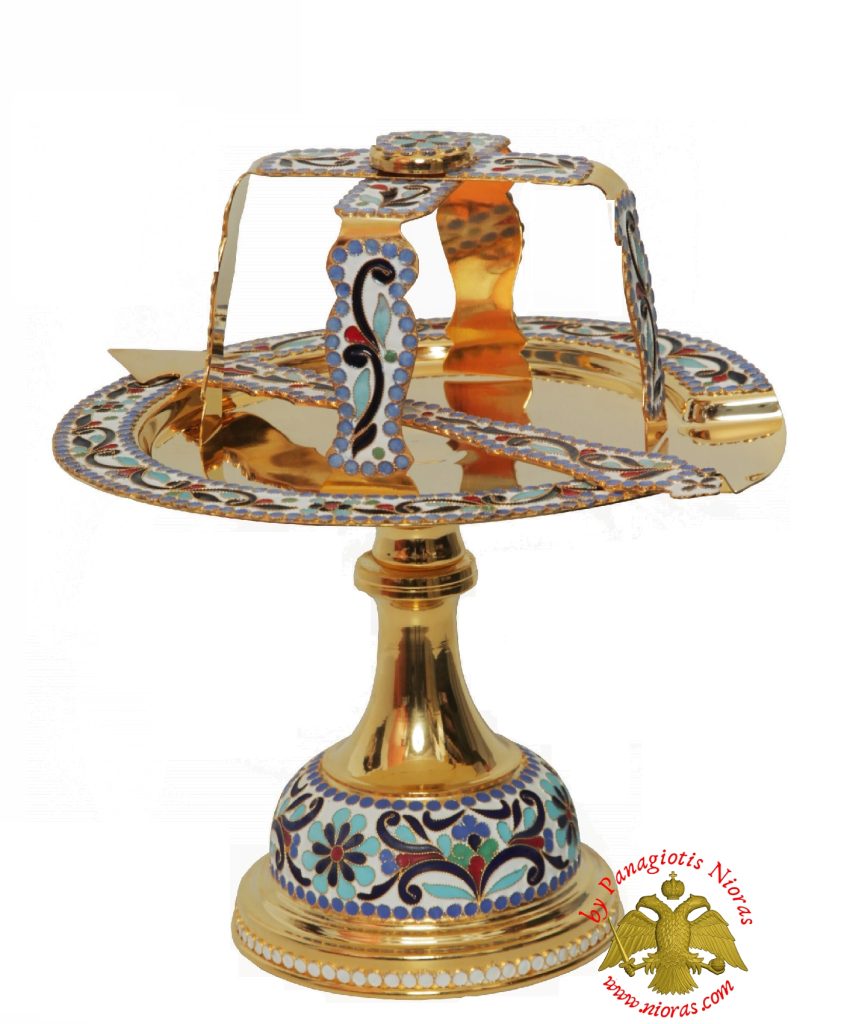 Orthodox Holy Communion Chalice Set Byzantine Style Enamel 0.35t ...