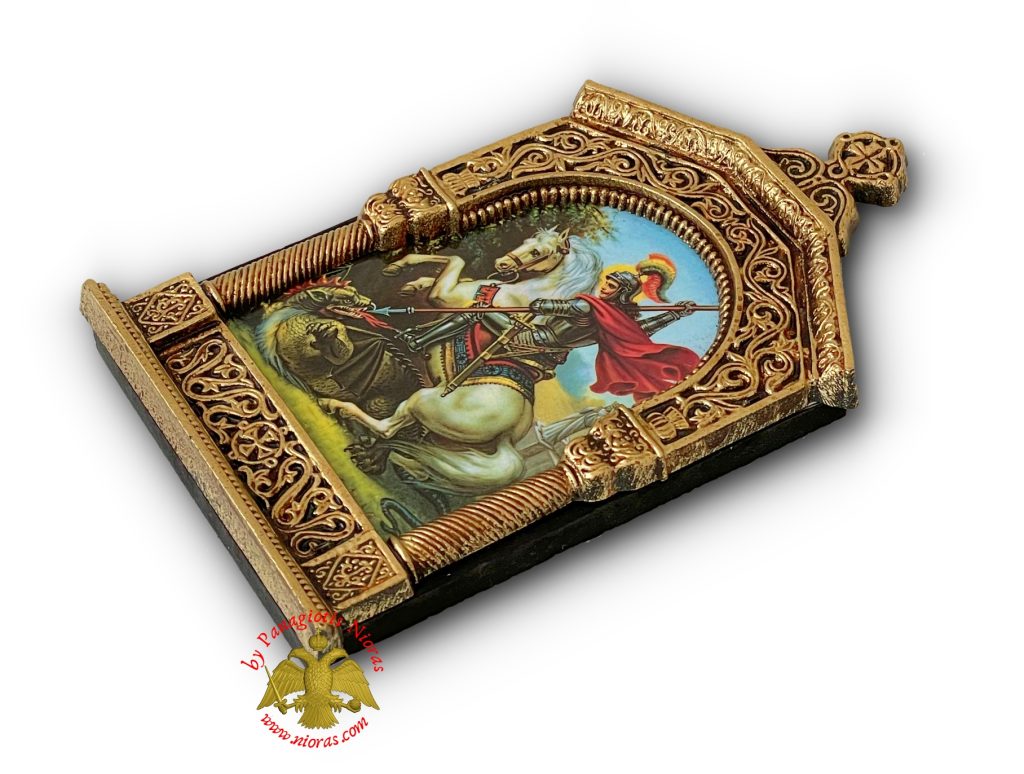 Antique Style Saint George Coptic Icon Church Style Frame - Nioras ...