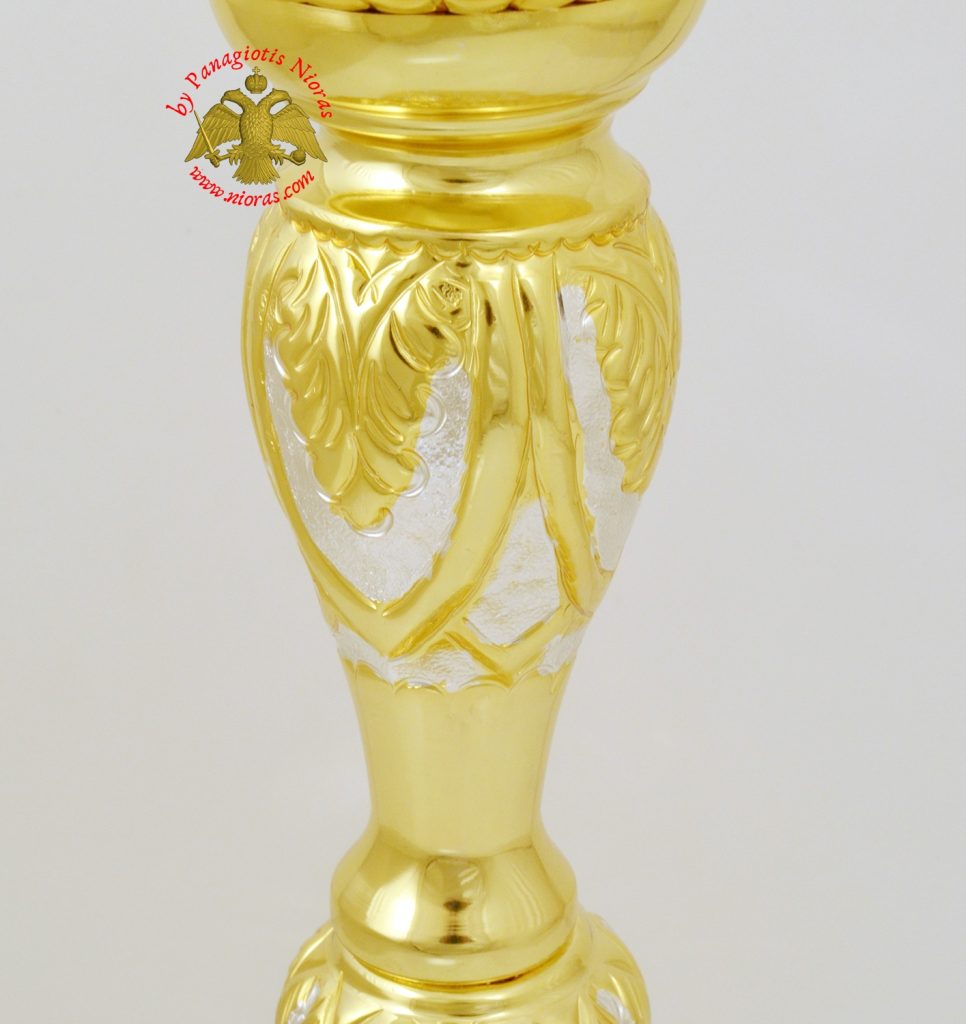 Orthodox Holy Communion Cup 1.5lt with Apostles Gold & Silver Plated ...