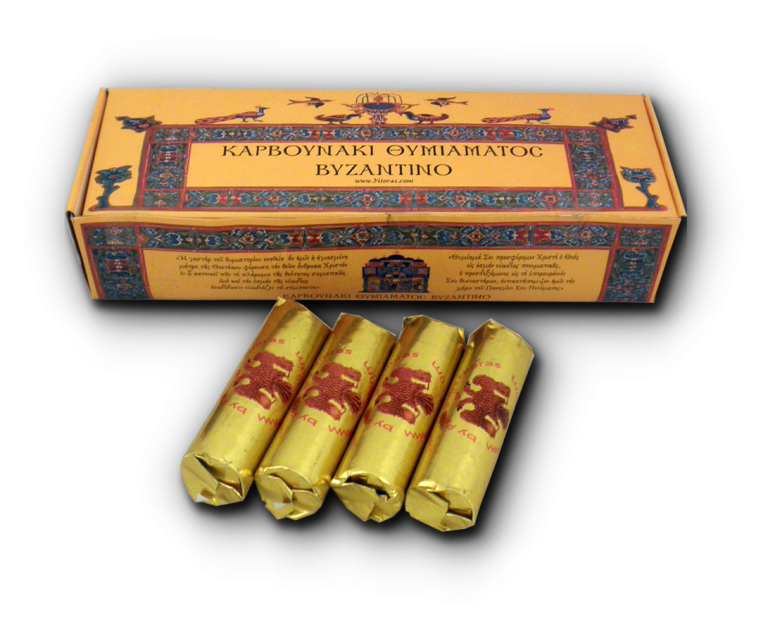Incense Coal Byzantine d:27mm Made in Greece - Nioras Orthodox Family