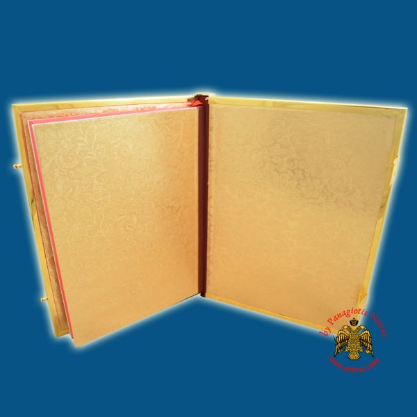 Orthodox Enamel Holy Gospel Book Cover Oval Center Design Gold Plated ...