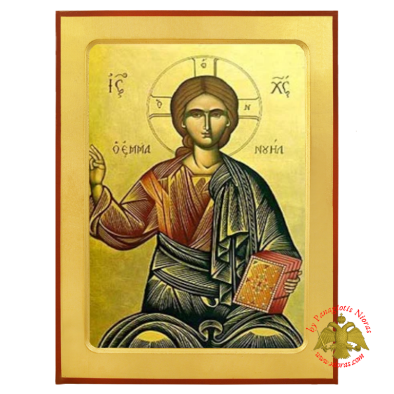 Russian Orthodox Style Silver Printed Wooden Icon Annunciation of Tinos ...