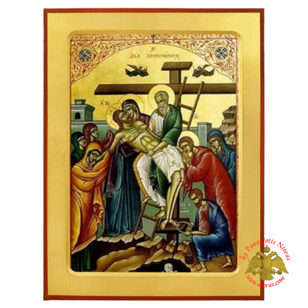 Russian Orthodox Style Silver Printed Wooden Icon Annunciation of Tinos ...