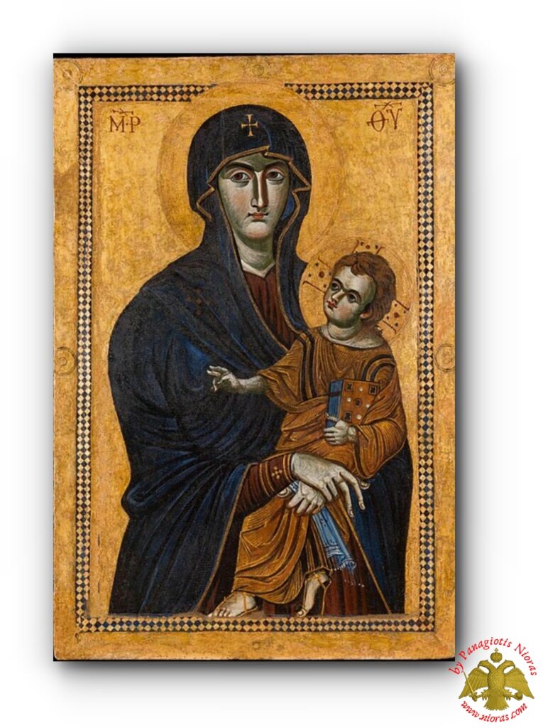 Protectress of the Roman People Byzantine Wooden Icon - Nioras Orthodox ...
