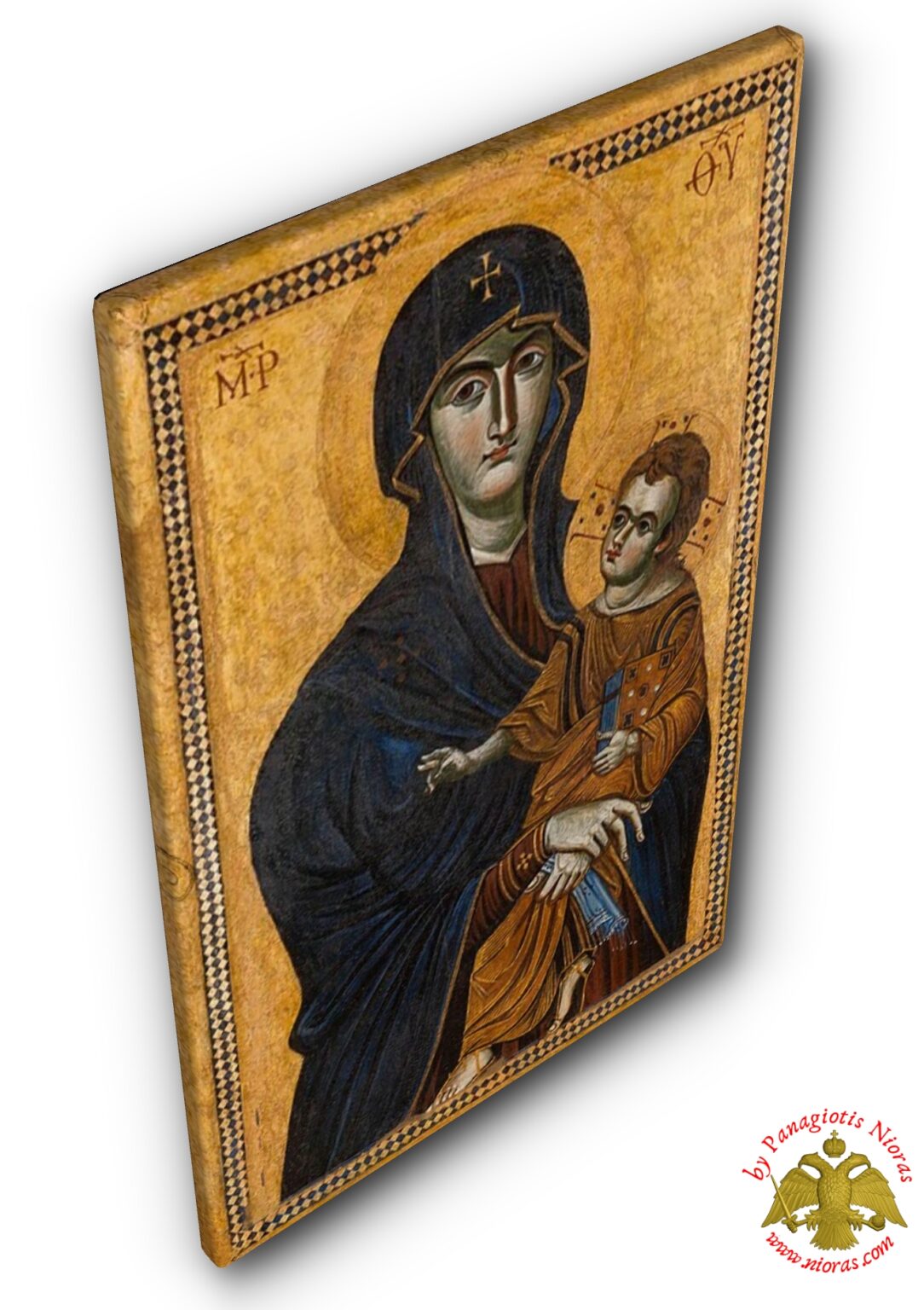 Protectress of the Roman People Byzantine Wooden Icon - Nioras Orthodox ...