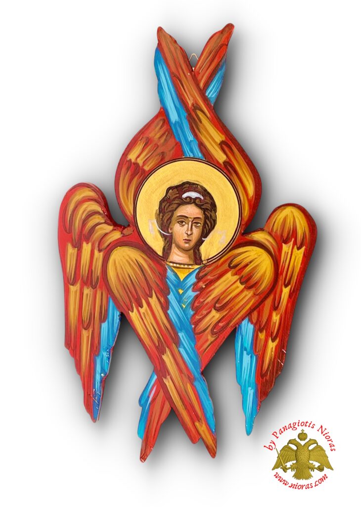 Hagiography Byzantine Hand Cut Set of 2 Cherubim’s 24x15cm - Nioras ...
