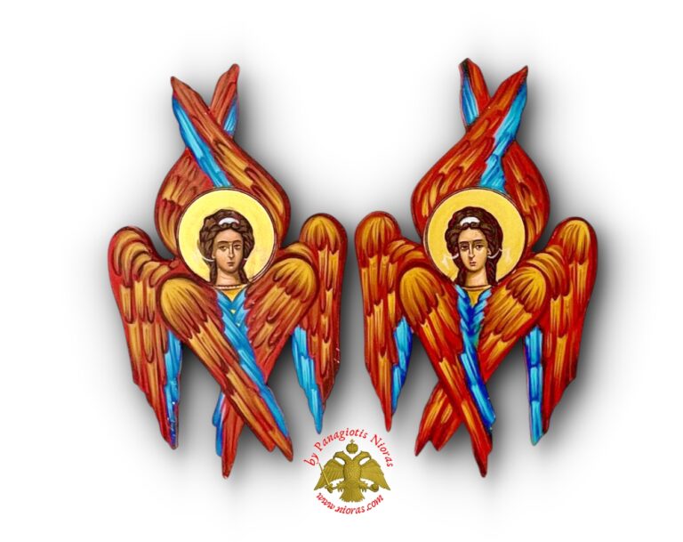 Hagiography Byzantine Hand Cut Set of 2 Cherubim’s 24x15cm - Nioras ...