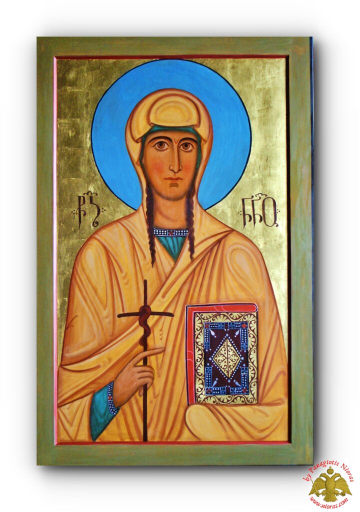 Holy Wooden Icon of Saint Nina from the Orthodox Country of Georgia ...