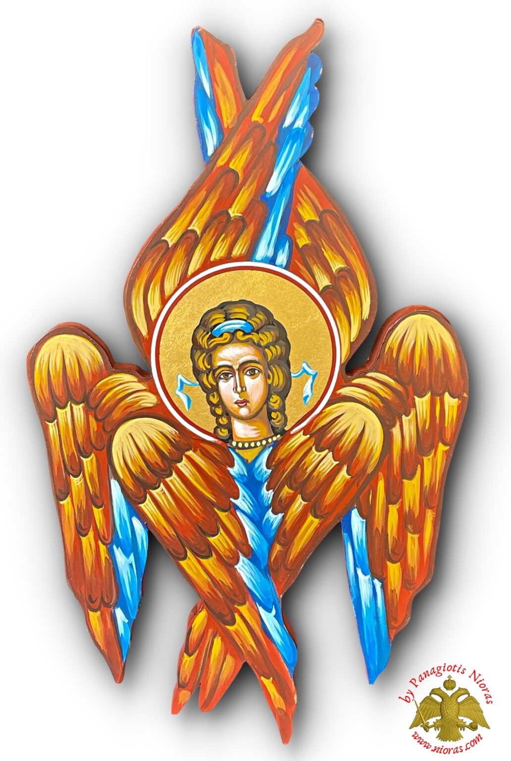 Hagiography Byzantine Hand Cut Set of 2 Cherubim’s 40x25cm - Nioras ...
