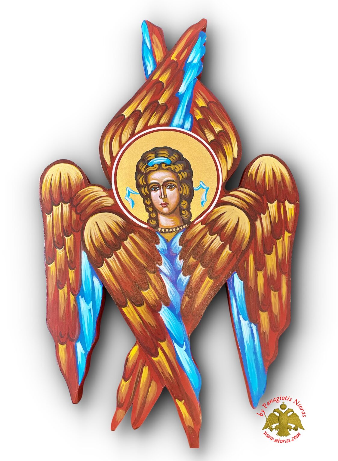Hagiography Byzantine Hand Cut Set of 2 Cherubim’s 40x25cm - Nioras ...